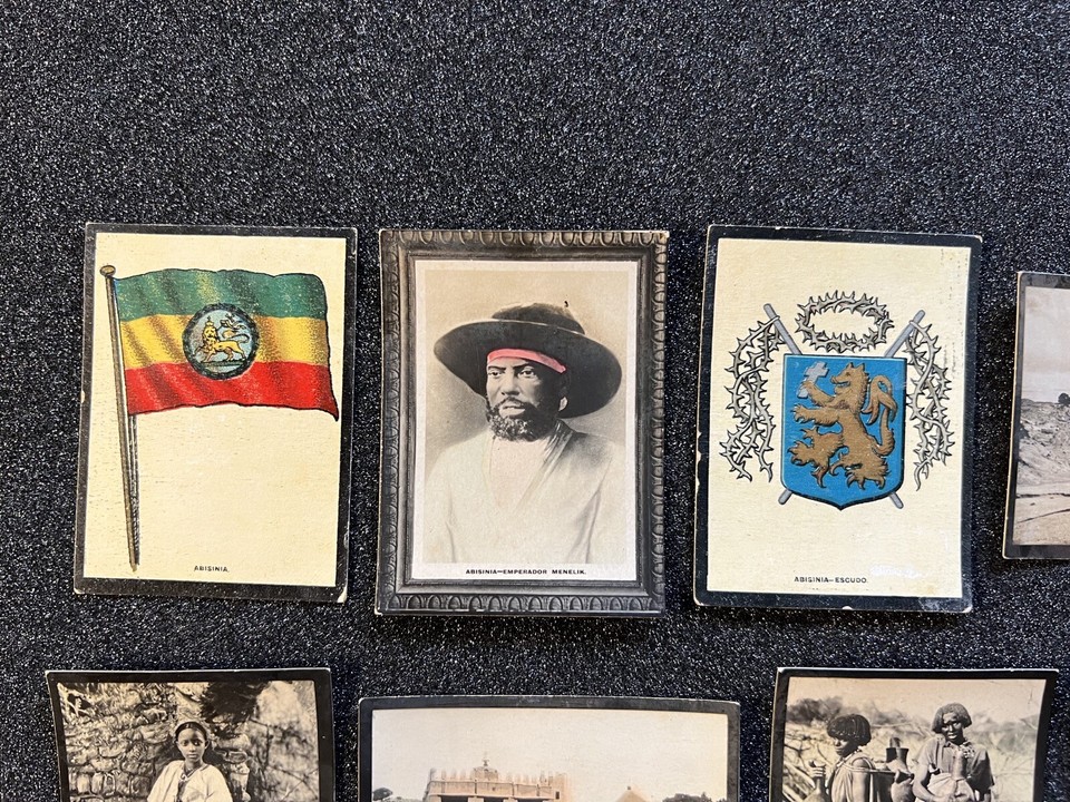1900’s Ethiopia Emperor Negus Menelik II ABYSSINIA Card Set Rastafari ...