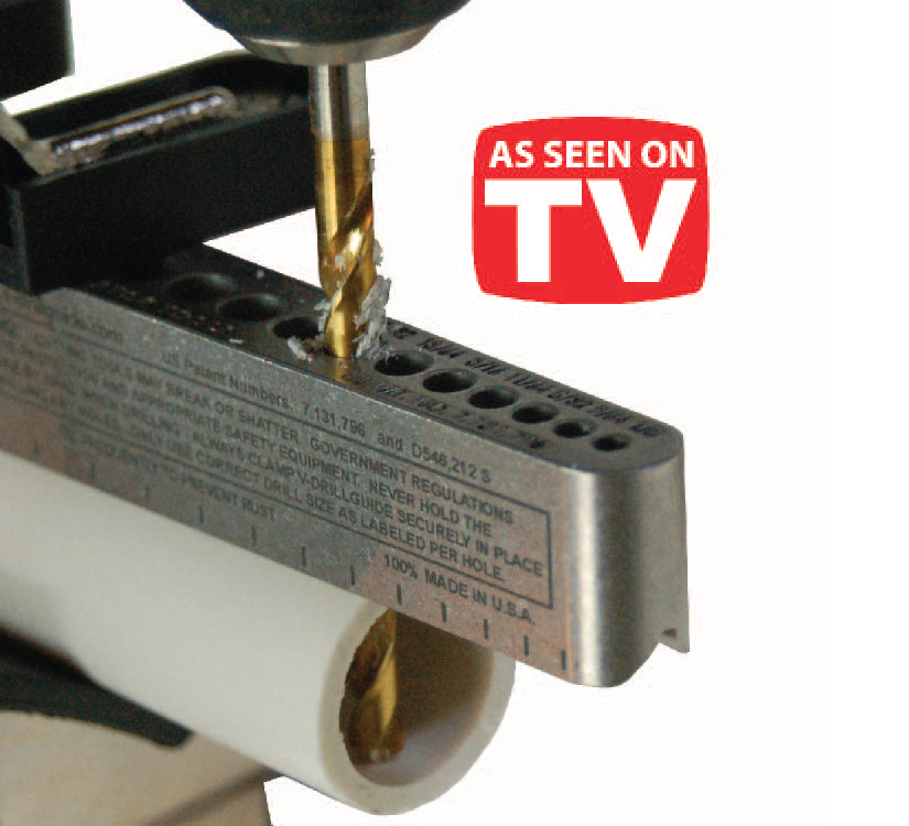 Drill guide - Helps drill gun parts, barrels, pistols, sites, slings ...