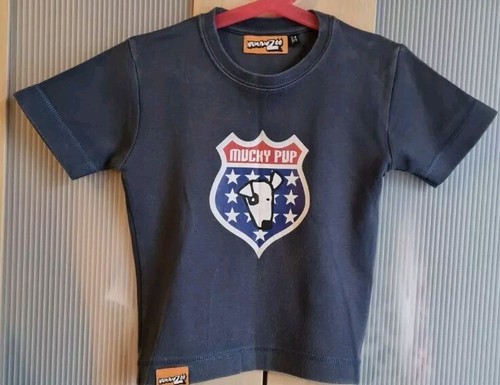 Boys Short Sleeved T-shirt Navy Blue 3-4yrs Mucky Pup By Human Zoo | eBay