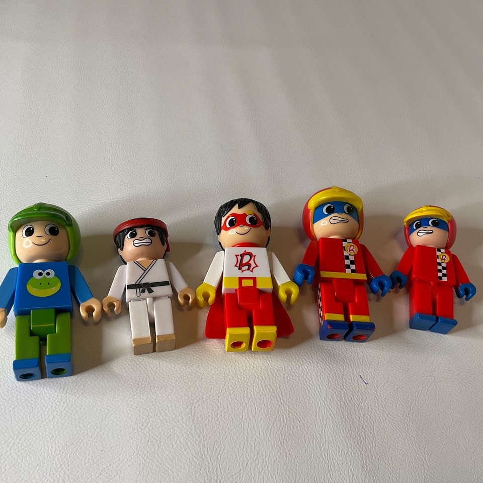 Ryan’s World Figure Lot – Ryan Superhero Karate Race Car Combo Panda ...