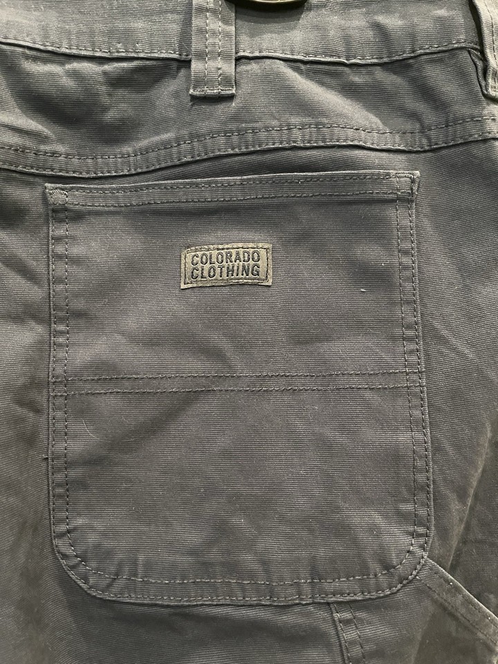 Colorado Clothing Mens Canvas Work Pants Carpenter Size 36x29 Blue ...
