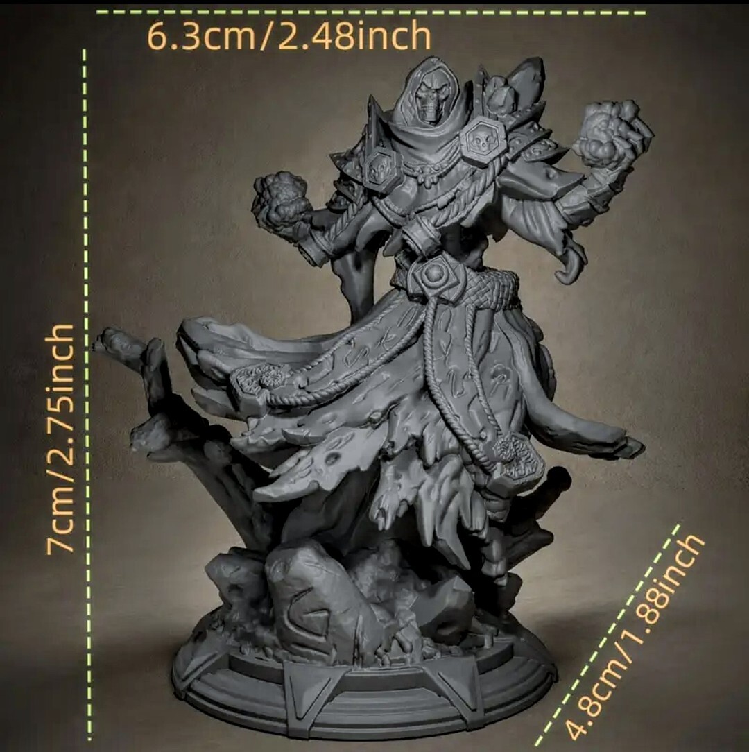 Undead Lich Wraith Necro Miniature DnD Fantasy RPG Tabletop (2.75in) | eBay