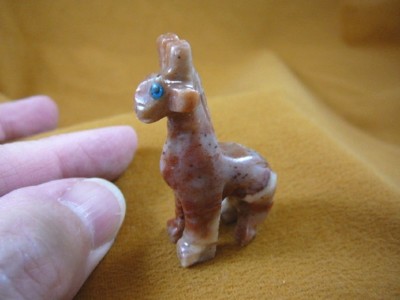 (Y-GIR-24) GIRAFFE African animal gem stone carving SOAPSTONE PERU love ...