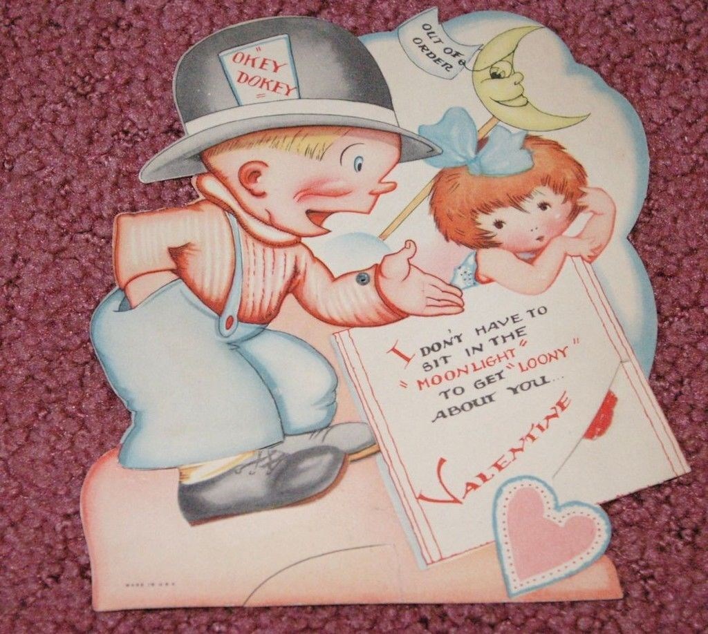 Large Kayo Kid Comic Character Mechanical Valentine | eBay