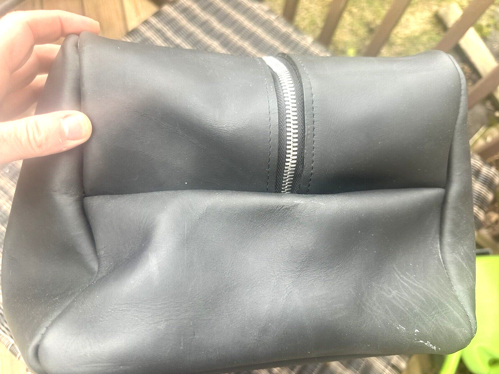 Nokona Leather Weekender Leather Duffle Bag in Black - Gem