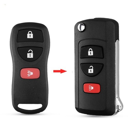 For Nissan Murano Quest Armada Titan Pathfinder 3 Buttons Flip Remote ...