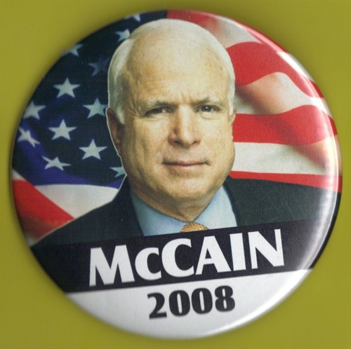 2008 John McCain 3" / Presidential Campaign Button (Pin 03) | eBay