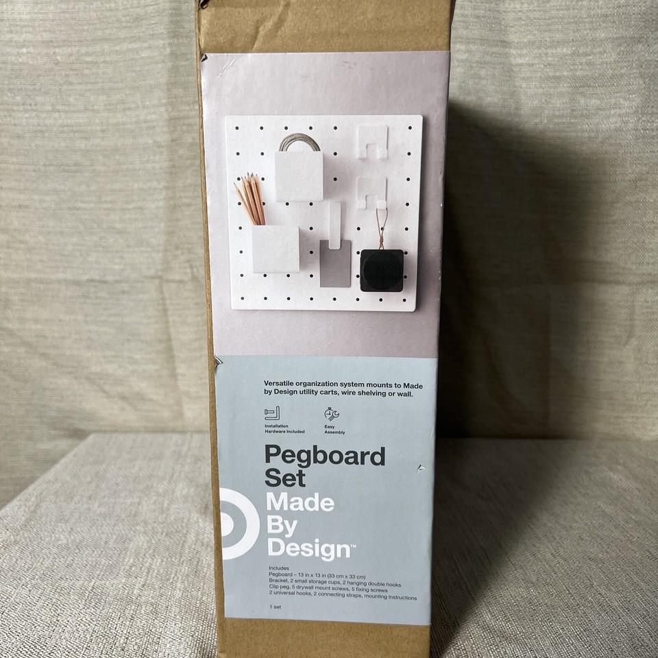 Made By Design Pegboard Set, White 7pcs open box | eBay