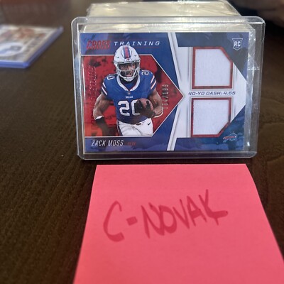 2020 Panini Rookies And Stars Patch Zach Moss RC | eBay