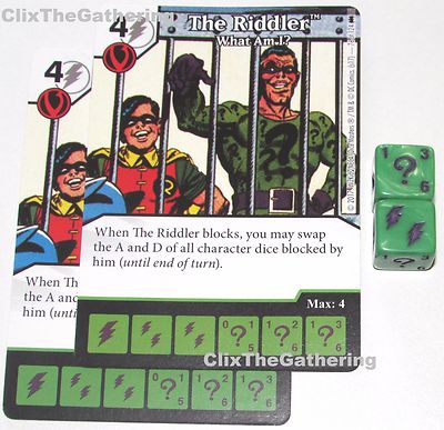 2x THE RIDDLER: WHAT AM I? 76/124 Batman Dice Masters DC | eBay