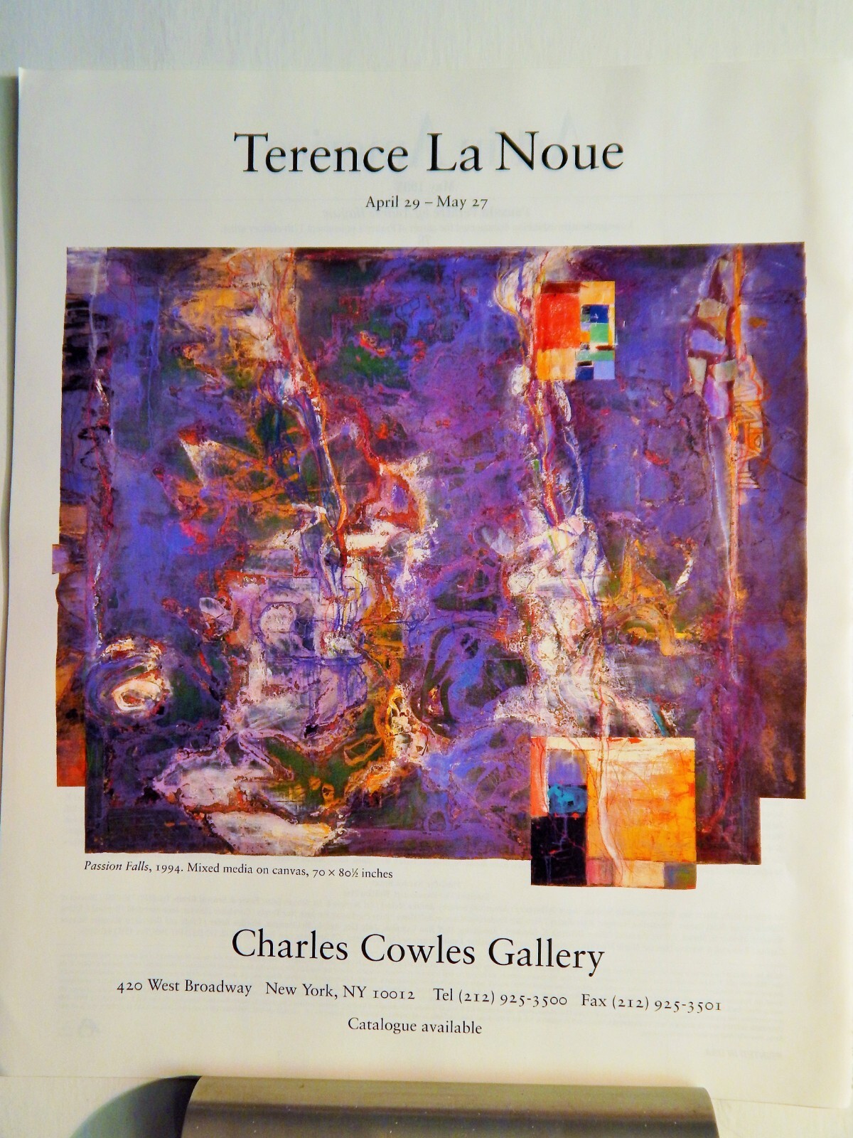 TERENCE LA NOUE ART PIECE VTG ORIG 1995 ADVERTISEMENT | eBay