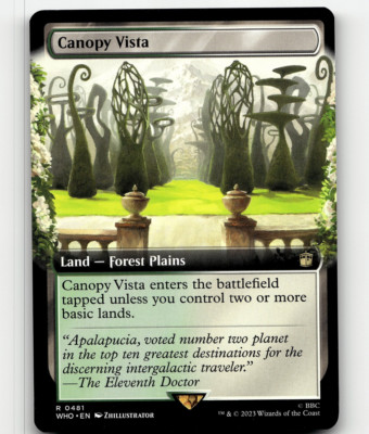 MTG Canopy Vista (Extended Art) 481 - Universes Beyond: Doctor Who | eBay