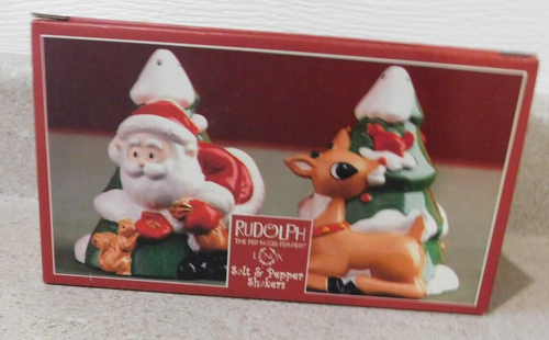VTG 2002 Lenox Rudolph The Red Nosed Reindeer Salt And Pepper Shakers ...