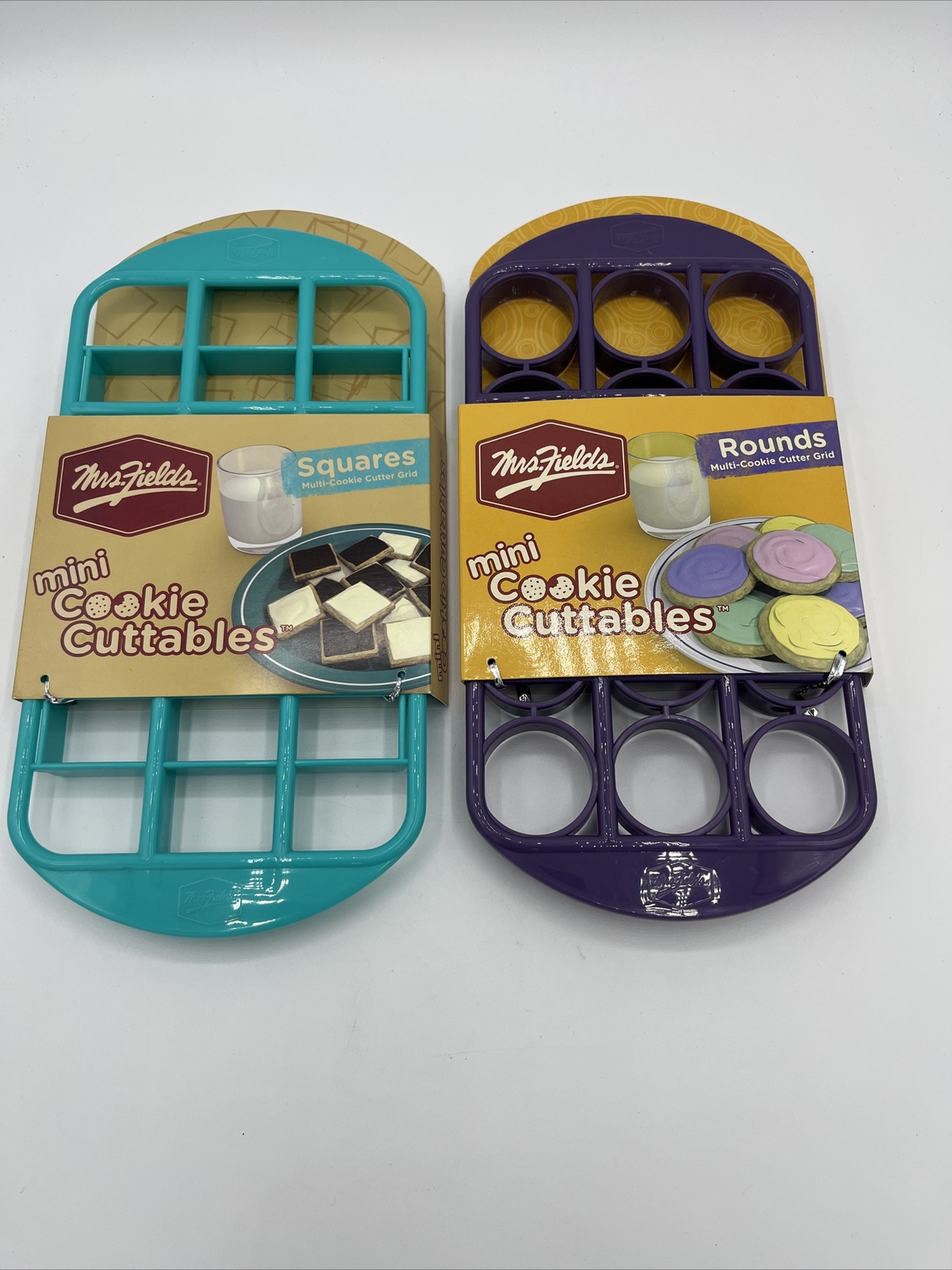 Mrs. Fields Mini Cookie Cuttables Lot Of 2 Squares&Rounds Free Ship | eBay
