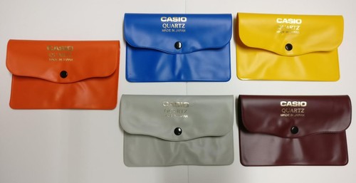 Rare Vintage Casio PVC Plastic Colourful Watch Pouch Case x5 per Lot ...