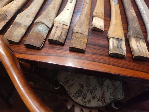 Large Lot Used Axe Handles 10 Total Read Description | eBay