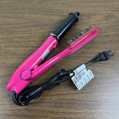 Instyler Pink Rotating Hot Iron Hair Straightener 1.25" IS2.1-1001 ...