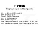 Front Rear Suspension Bar Link Kit For Hyundai Elantra Kia Rondo Optima ...