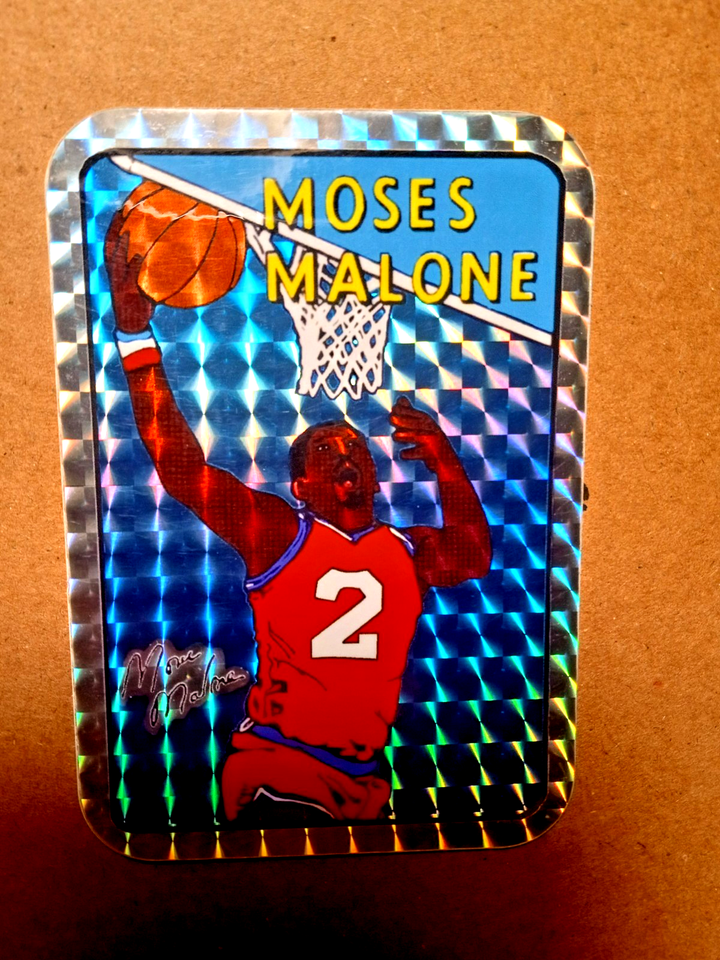 1985 Moses Malone Prism Jewel Sticker | eBay