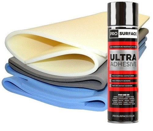 Upholstery Spray Adhesive for Foam Padding ? Heat Resistant 500ml Glue ...