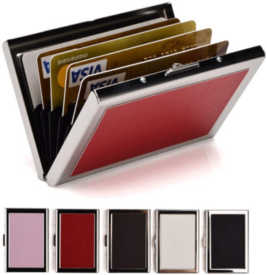 RFID Porta tarjetas de credito tarjetero presentacion nuevo metal acero ...