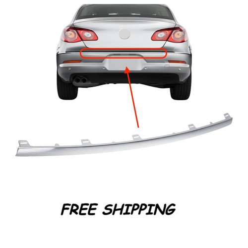 fits 2008-2012 VW Volkswagen CC Rear Center Chrome Bumper Molding NEW ...