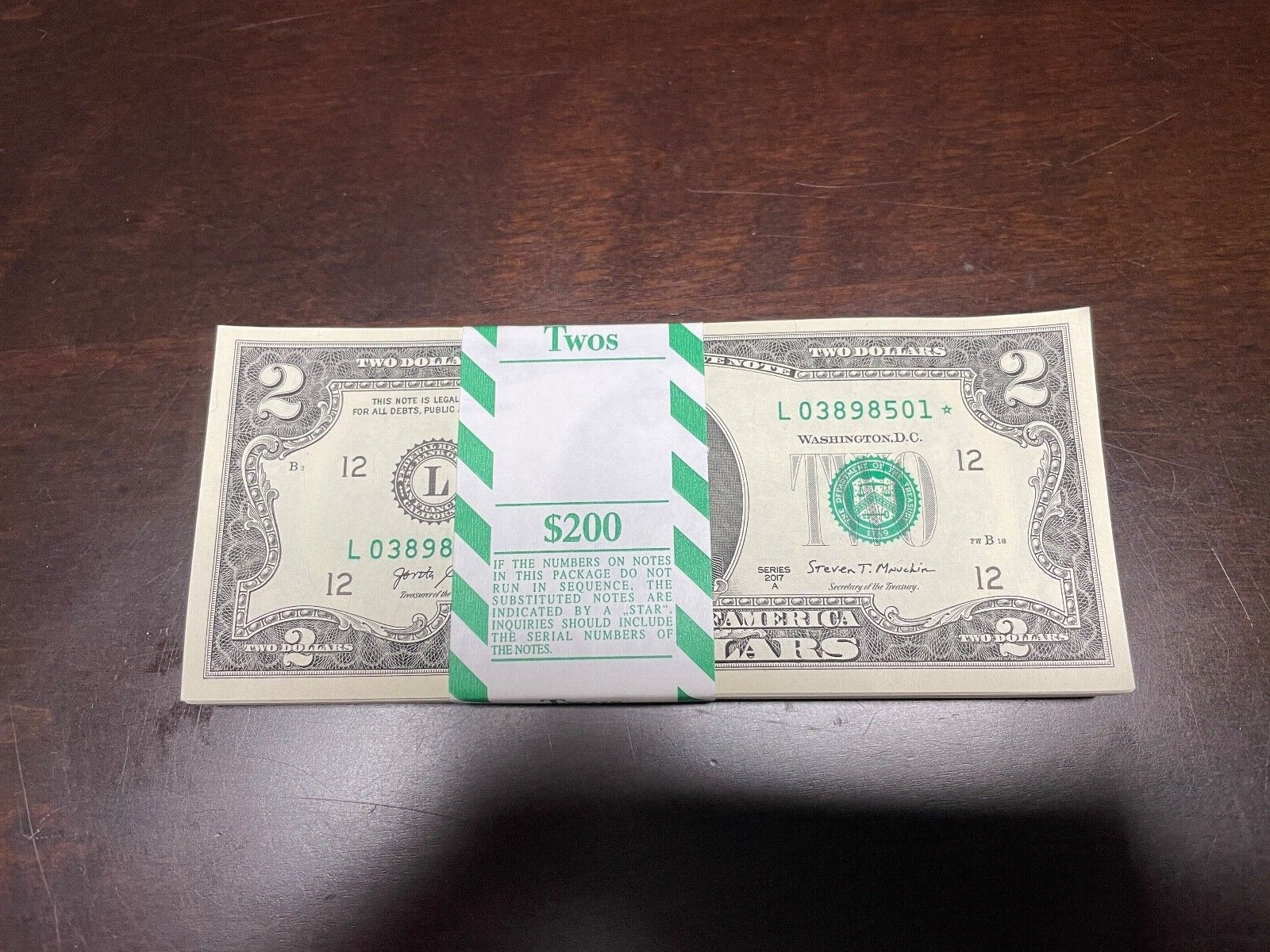 $2 Sequential Two Dollars Uncirculated Star Note lot of 10 | eBay