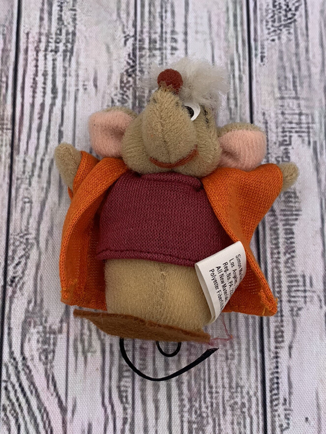 Vtg 1987 McDonalds Happy Meal Toy Disney’s Cinderella Jaq Mouse Plush ...