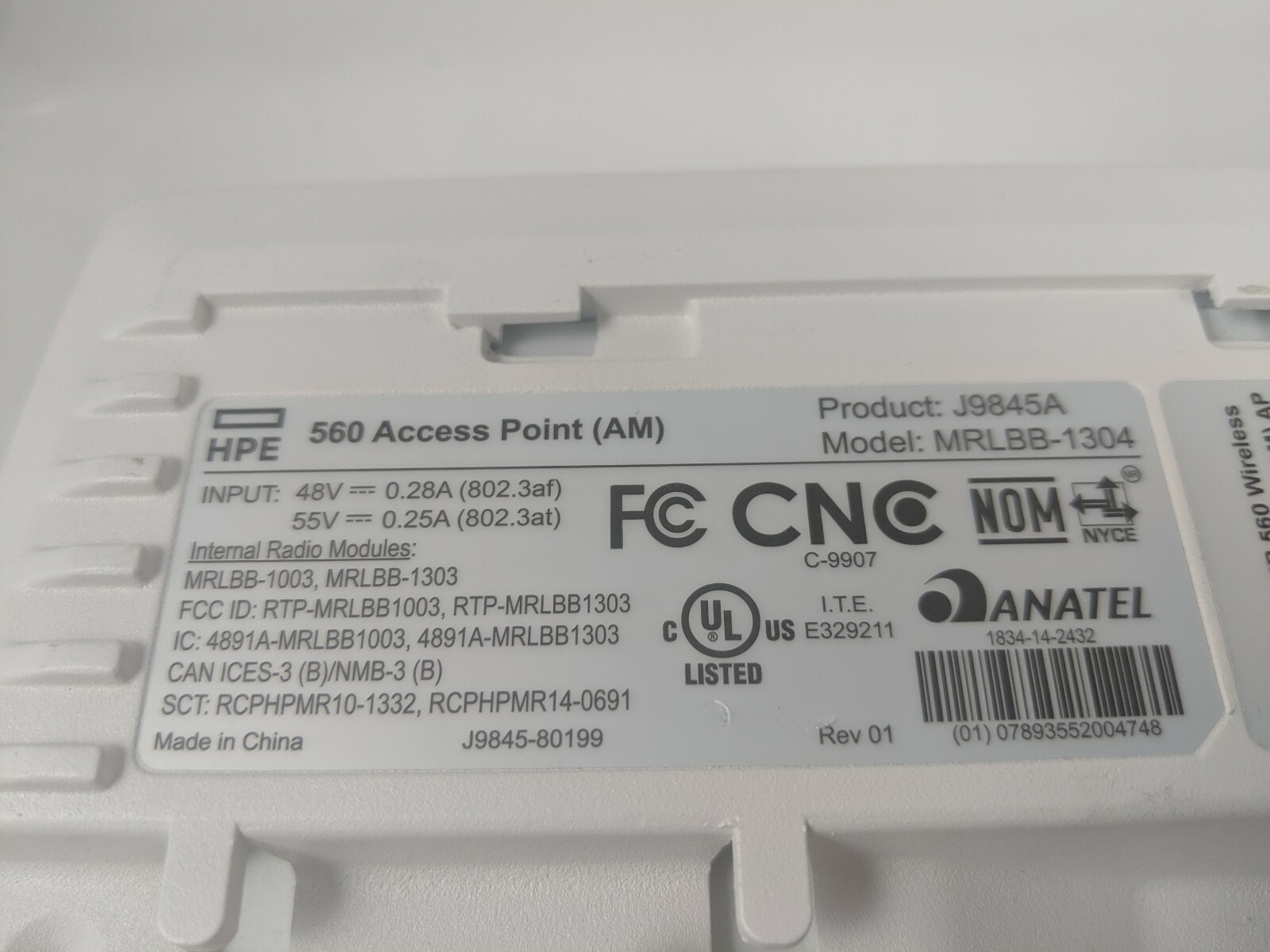 Lot 15 of HP J9845A 560 WIRELESS ACCESS POINT 802.11ac (AM) AP | eBay