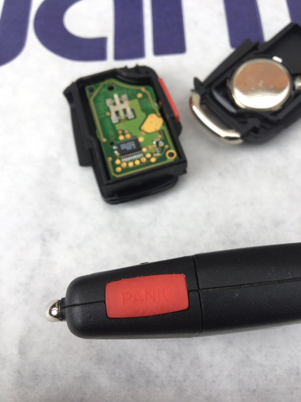 4 BUTTON PANIC KEY FOB MK4 GOLF R32 BEETLE BORA GTI 1.8T PASSAT V5 LEON ...