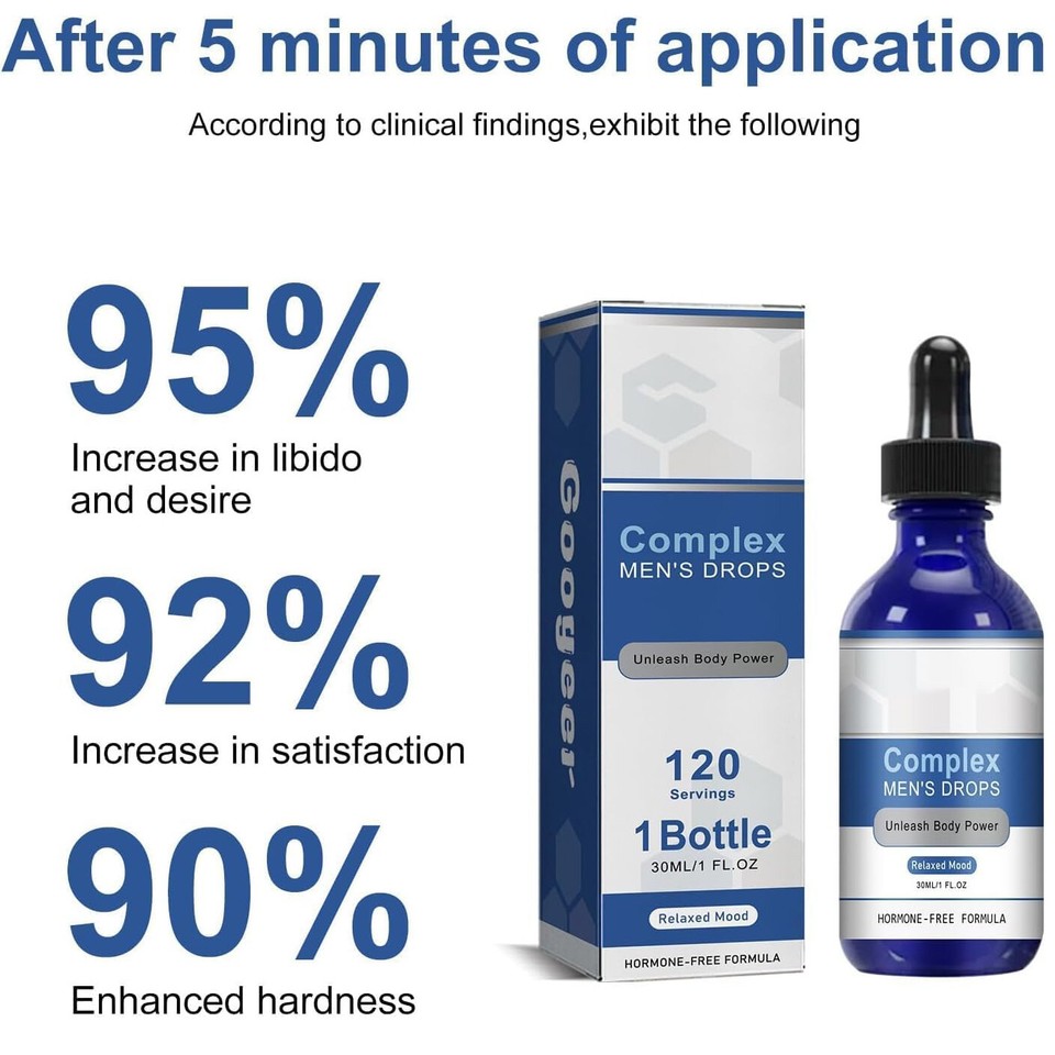 Complex Men's Drops Super Potent Version, Secret Drops for Strong Men ...