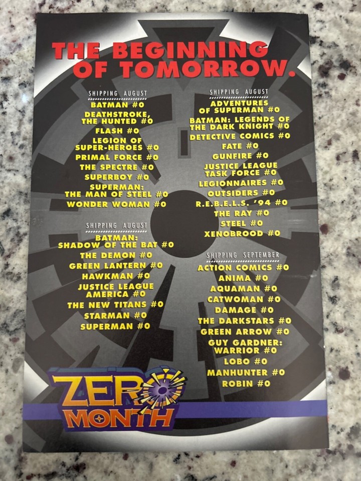Zero Month: Sampler #1 Vol. 1 (DC, 1994) vf | eBay