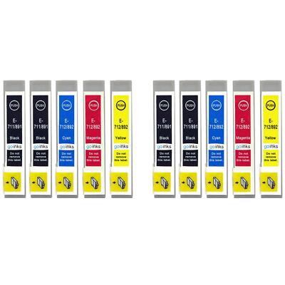 10 Ink Cartridges for Epson Stylus D5050, DX5000, DX8450, SX100, SX215 ...