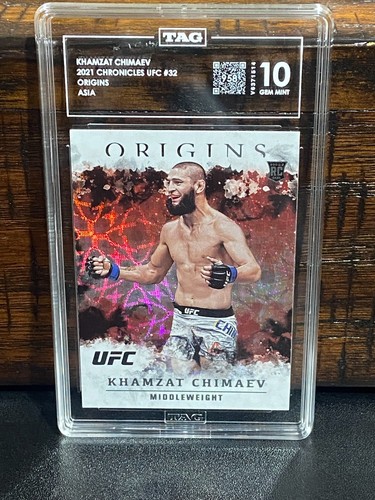 2021 Panini Chronicles UFC - Origins Asia #32 Khamzat Chimaev (RC) TAG ...