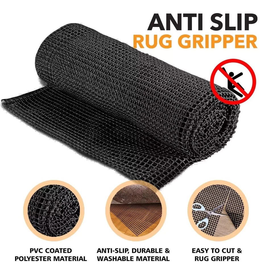 New Underlay Anti Slip Rug Rubber Gripper Mat Multi Purpose Non Slip ...