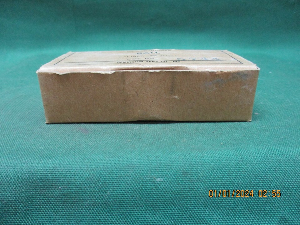 VTG. US Military Remington, M1911 .45 Cal Ball, Lot RA 5744, Ammo Box ...