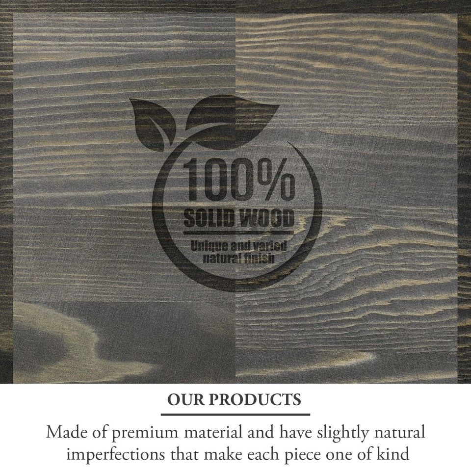 11 x 15 Inch Wall Mounted Gray Wood Shadow Box, Clear Acrylic Viewing ...