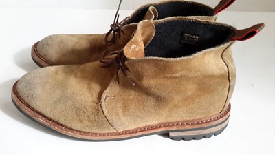 Allen Edmonds Size 10.5 D 3087 Weather Proof Tan Suede Chukka Boots Pre ...