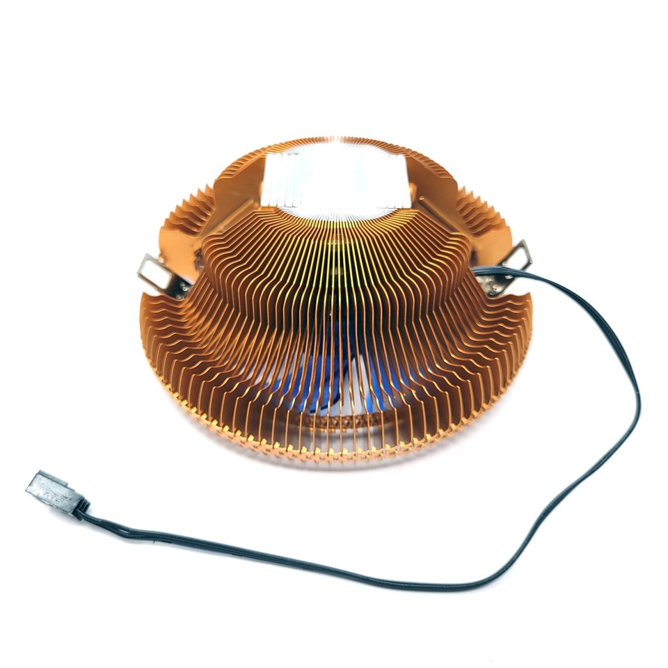 Cryo-PC Low-Profile Copper CPU Cooler Heatsink with Blue 90mm Fan for ...