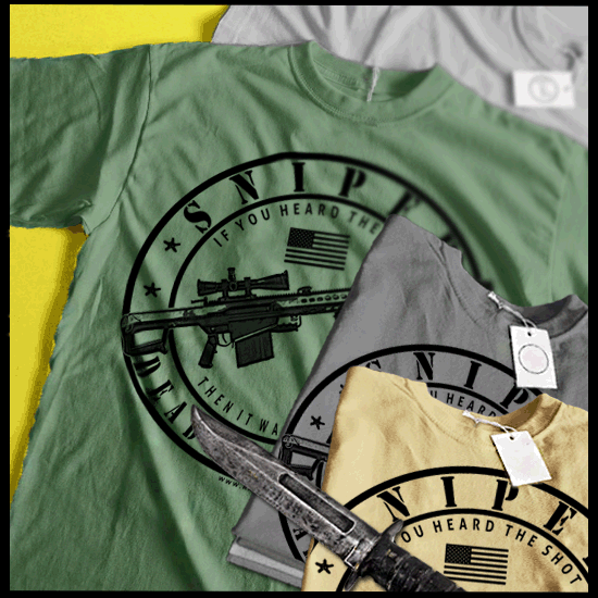 Military Sniper T-Shirt Tactical Assault Specialist Marksman Combat T ...