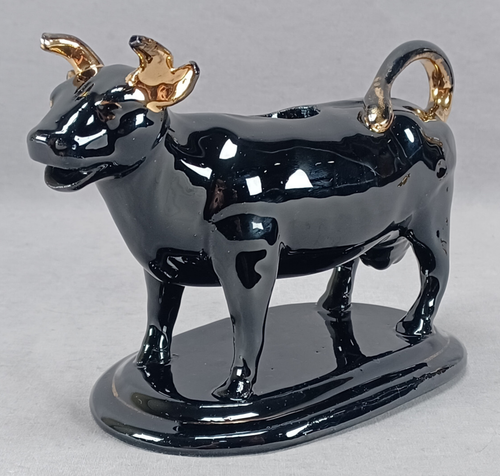 19th Century British Black Glazed Jetware "Jackfield" Type Earthenware ...