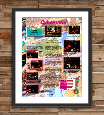 Cybernator Super Nintendo SNES Glossy Review Poster Unframed G2690 | eBay