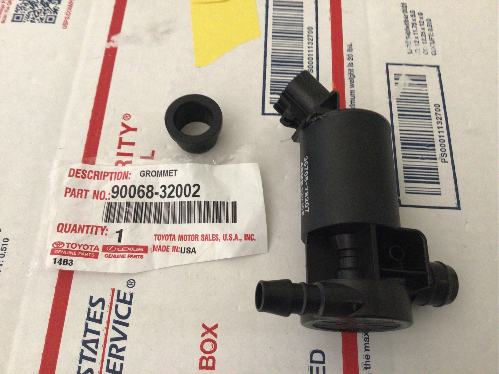 toyota motor + pump headlamp (852880-30040) w/ grommet (90068-32002) | eBay