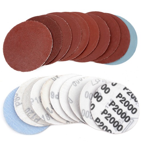 100Pcs 3 Inch 75mm Sandpaper Sander Disc Mix Sanding Polishing Pad 80 ...