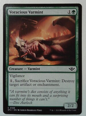 Voracious Varmint *Common* Magic MtG x1 OTJ Outlaws of Thunder Junction ...