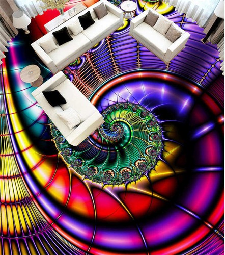 Huge Magic Vortex 3D Floor Mural Photo Flooring Wallpaper Home Print ...