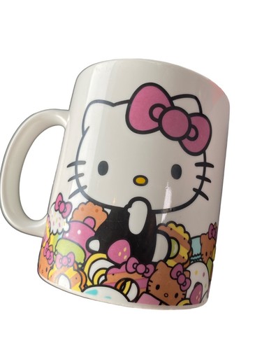 Hello Kitty Cafe 2015 Ceramic Coffee Cup Exclusive Collectors Donuts ...