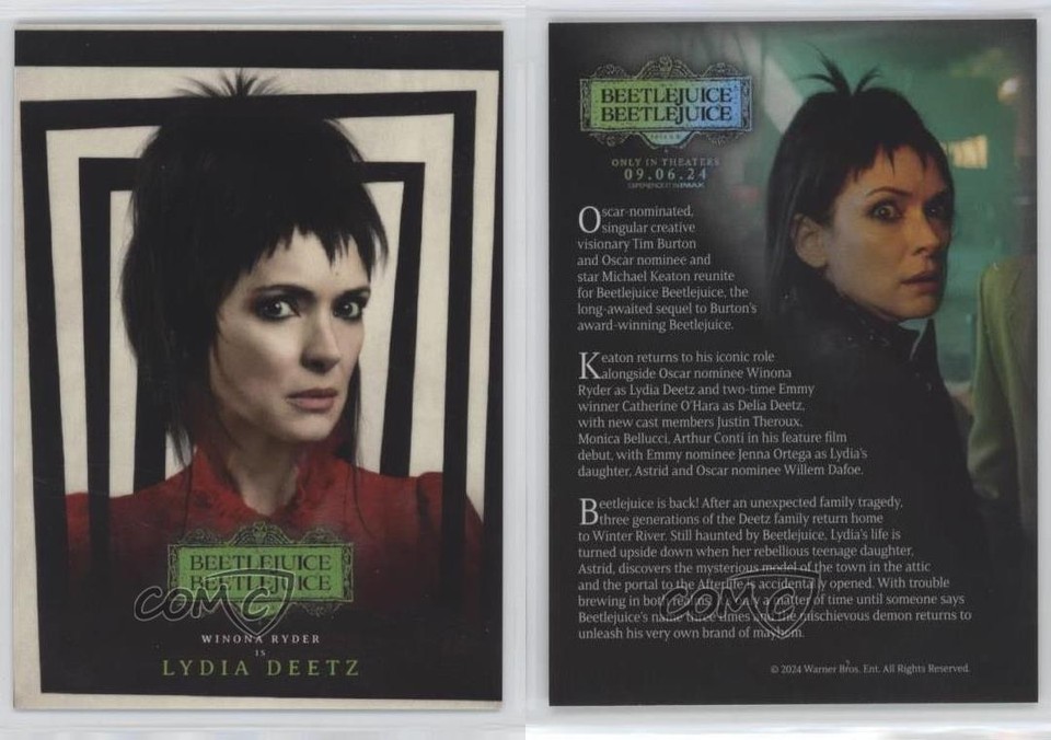 2024 Warner Bros The Beetlejuice Beetlejuice Promos Lydia Deetz 1l3 | eBay