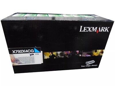 NEW GENUINE ORIGINAL OEM LEXMARK X792X4CG CYAN TONER CARTRIDGE X792 | eBay
