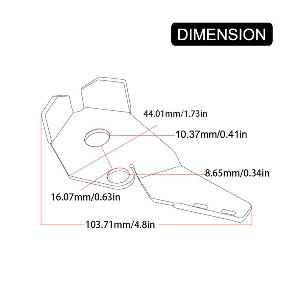 Stainless Steel Motorcycle Side Stand Universal Side Guard Cover ...